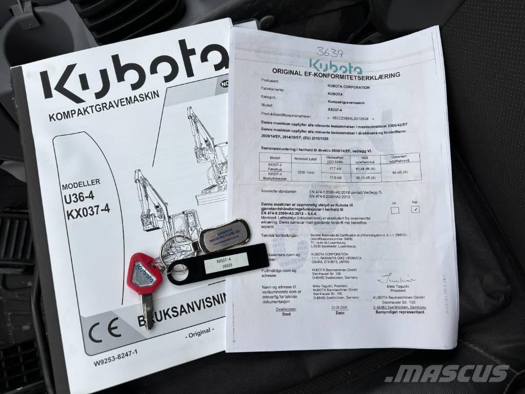 Kubota KX 037-4, 2020, Oud-Gastel, Niederlande - Mascus Niederlande